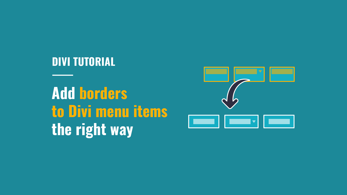 How To Add Borders To Divi Menu Items - Divicio.us
